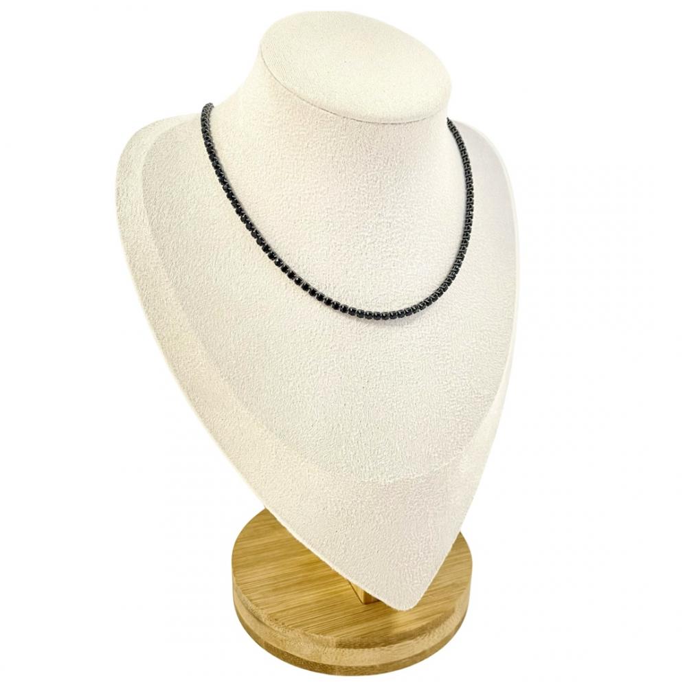 Colar Riviera longa/fina, com zircônias coloridas ou cristais - BBeauty ...