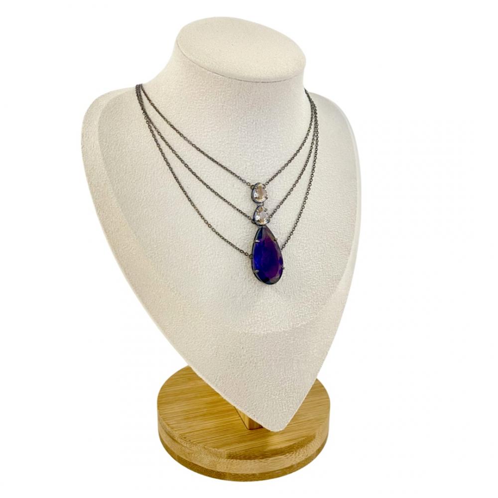 Colar Triplo Gotas - BBeauty Brazil